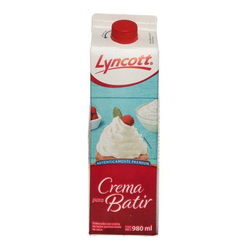 Precios Crema Dulce Lyncott 980 ml - Compara y Ahorra - SuCom